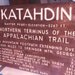 Katahdin summit scale replica sign. Hand carved and painted.