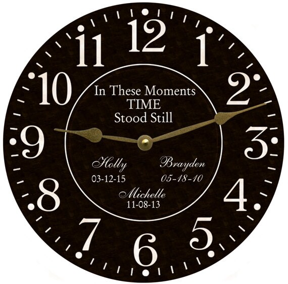 In These Moments Time Stood Still Clock. by TimeFliesClocks