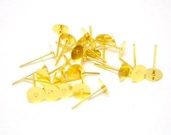 Flat back earring | Etsy