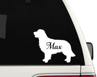 Items similar to Love my dog car window decal dog breed car window ...