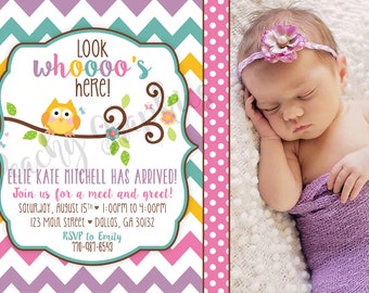 Meet baby invitation | Etsy