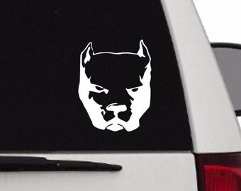 Pit bull decal | Etsy