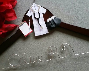 Lab coat hanger | Etsy