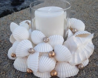 Shell candle holder | Etsy
