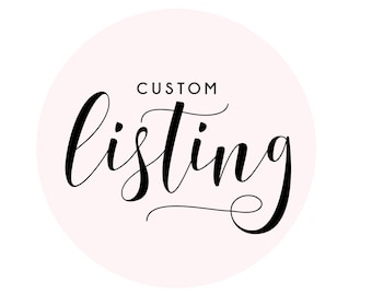 Custom listing | Etsy