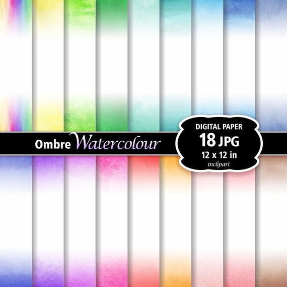 Watercolor ombre wash background digital paper 18 JPG