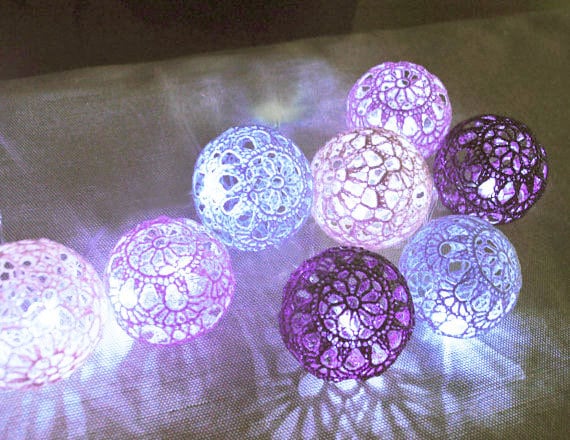 String Lights Fairy Lights Bedroom Decor lamps 20 Purple