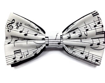 Music notes bow tie | Etsy