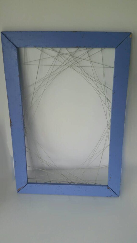 Items similar to Picture Frame String Art, Spider Web Design, Pictures ...
