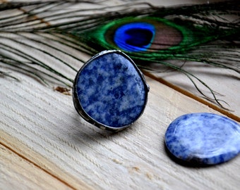 Sodalite ring | Etsy