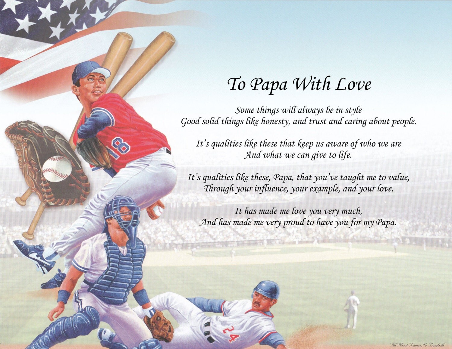 Personalized Poem To Papa With Love Poem