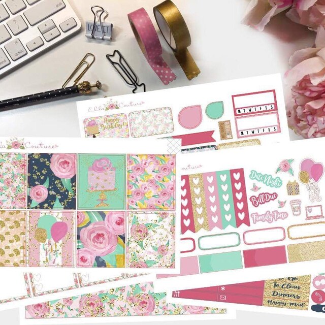 Handmade custom designs: Planner Stickers by EllaCouturebyJessica