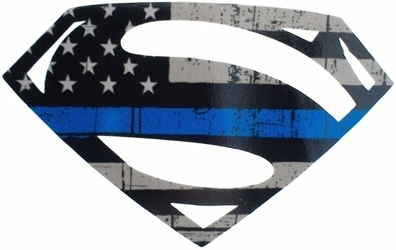 Superman Thin Blue Line Wallpaper