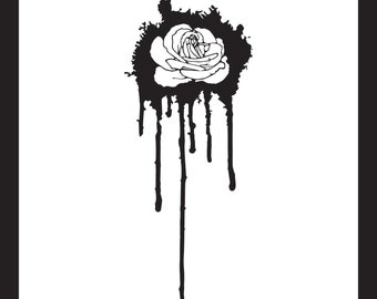 Bleeding rose | Etsy