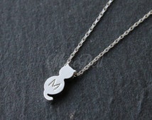 JAN event, Personalized cat necklace, Kitty necklace, Initial necklace ...