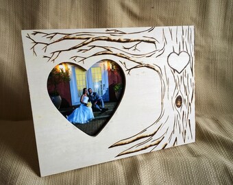 Wood burned frame | Etsy