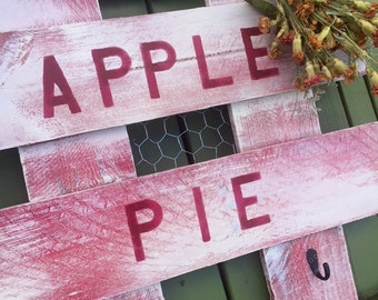 Apple pie sign | Etsy