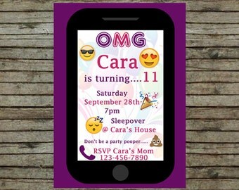 Phone invitation | Etsy