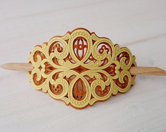 Hair stick barrette | Etsy