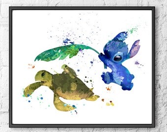 Stitch and turtle | Etsy