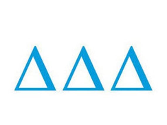 Tri Delta Vinyl Decal Choose From Many Different by madaboutvinyl