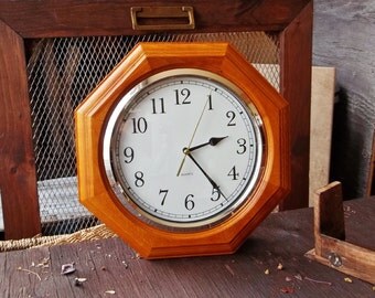 Unique octagon clock related items | Etsy