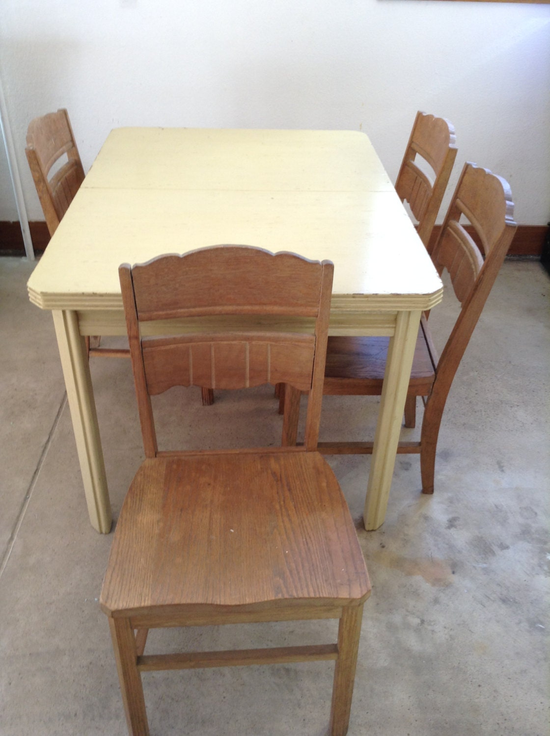 Farm Table, Vintage Table, Painted Table, Hoosier Table, Kitchen Wood ...