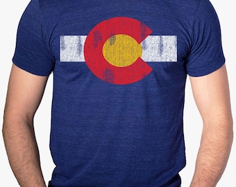 Colorado flag shirt | Etsy