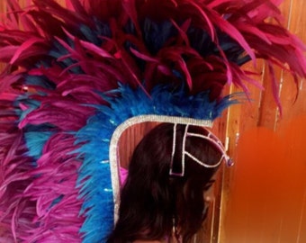 Items similar to Samba Majestic Mohawk Headdress Wire Frame Design ...