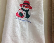 Unique snowman towel related items | Etsy