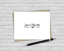 Popular items for just a little note on Etsy
