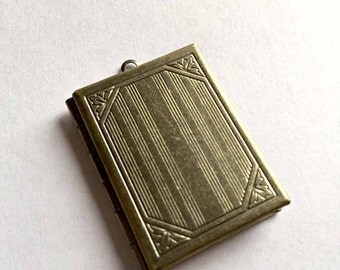 Rectangle locket | Etsy