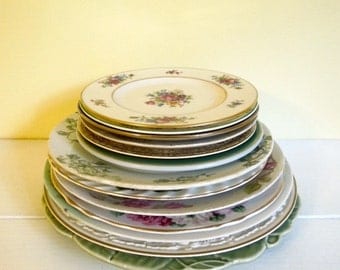 Mismatched dinner plates | Etsy
