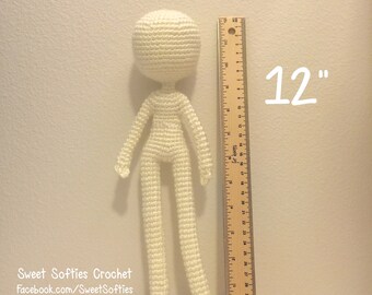 6 Chibi Doll Base Amigurumi Crochet Pattern for Custom by Sylemn