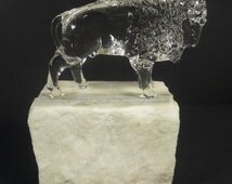 Unique buffalo figurines related items | Etsy
