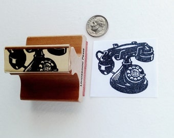Telephone stamp | Etsy