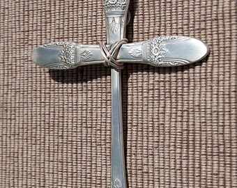 Items similar to Custom Silverware Cross, PERSONALIZE ME on Etsy