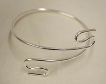 Unique silver arm cuff related items | Etsy