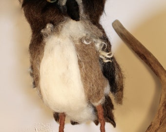 Needle felted owl | Etsy