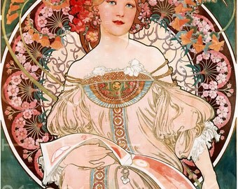 Mucha lady | Etsy