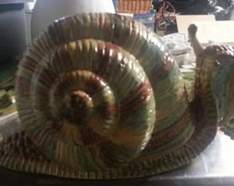Items similar to Ceramic Snail Pair (finished) on Etsy