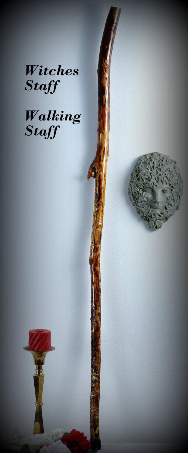 Walking/hiking stick magic staff witches staff by ShortShaman