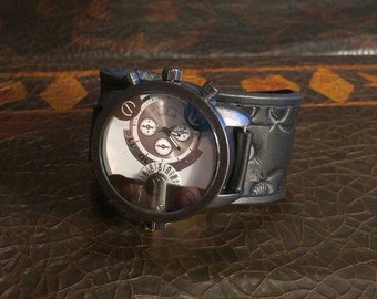 Leather cuff watch | Etsy