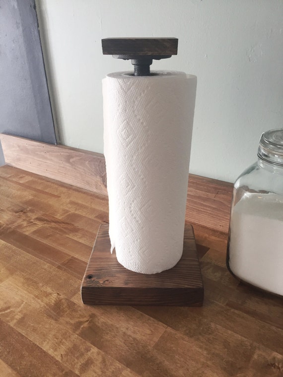 Items Similar To Industrial Paper Towel Stand Rustic Paper Towel Stand