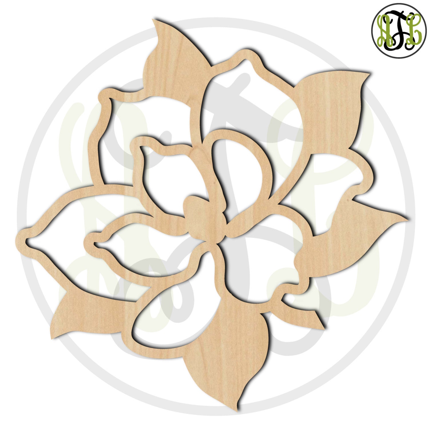 Magnolia- No. 28301- Nature Cutout, unfinished, wood cutout, wood craft ...