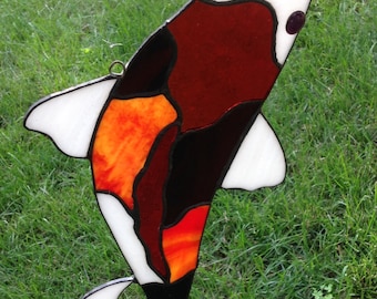 Stained glass koi | Etsy