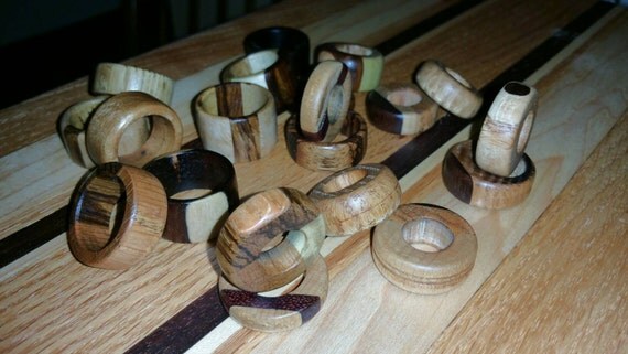 Items similar to Handmade Wood Rings Heirloom Art Jewlery on Etsy