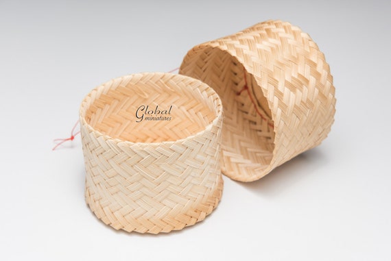 4 Handcrafted Sticky Rice Food Storage Bottle Containers