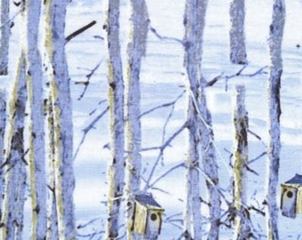 Birch tree quilt | Etsy