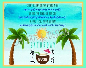 Items similar to DIY Invitation for BYO Barbeque on Etsy